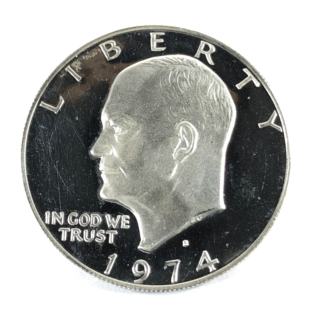 1974-S Eisenhower Proof Silver Dollar*40% Silver*DCAM | Property Room