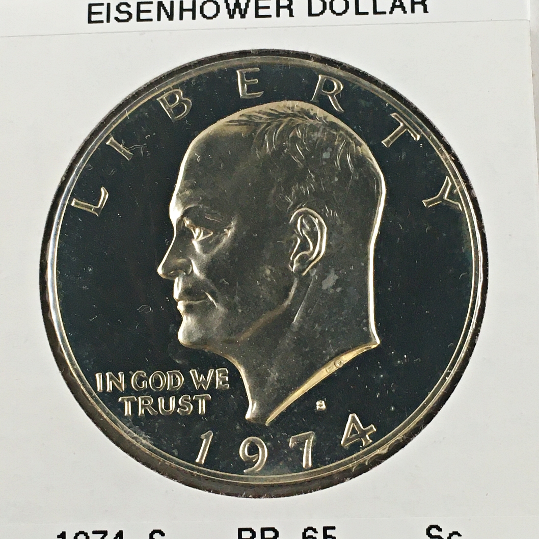 1974-S Proof Silver Eisenhower Dollar*Deep Cameo | Property Room
