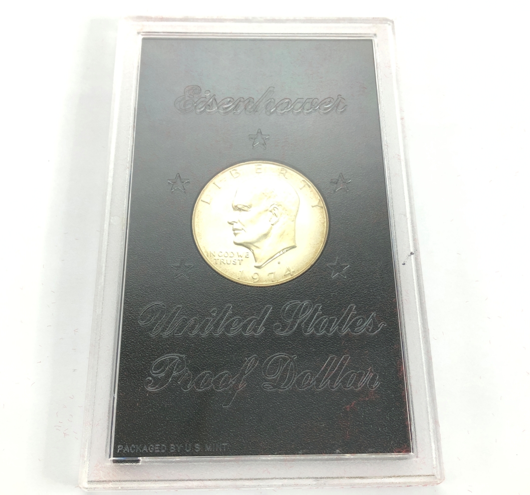 1974-S Proof Silver Eisenhower Dollar*Deep Cameo*In Original US Mint ...
