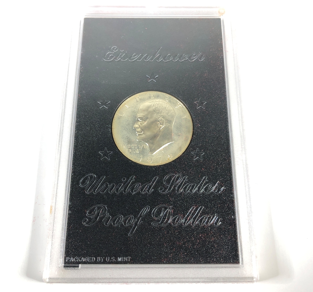 1974-S Proof Silver Eisenhower Dollar*Deep Cameo*In Original US Mint ...