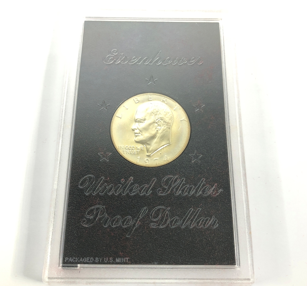 1974-S Proof Silver Eisenhower Dollar*Deep Cameo*In Original US Mint ...