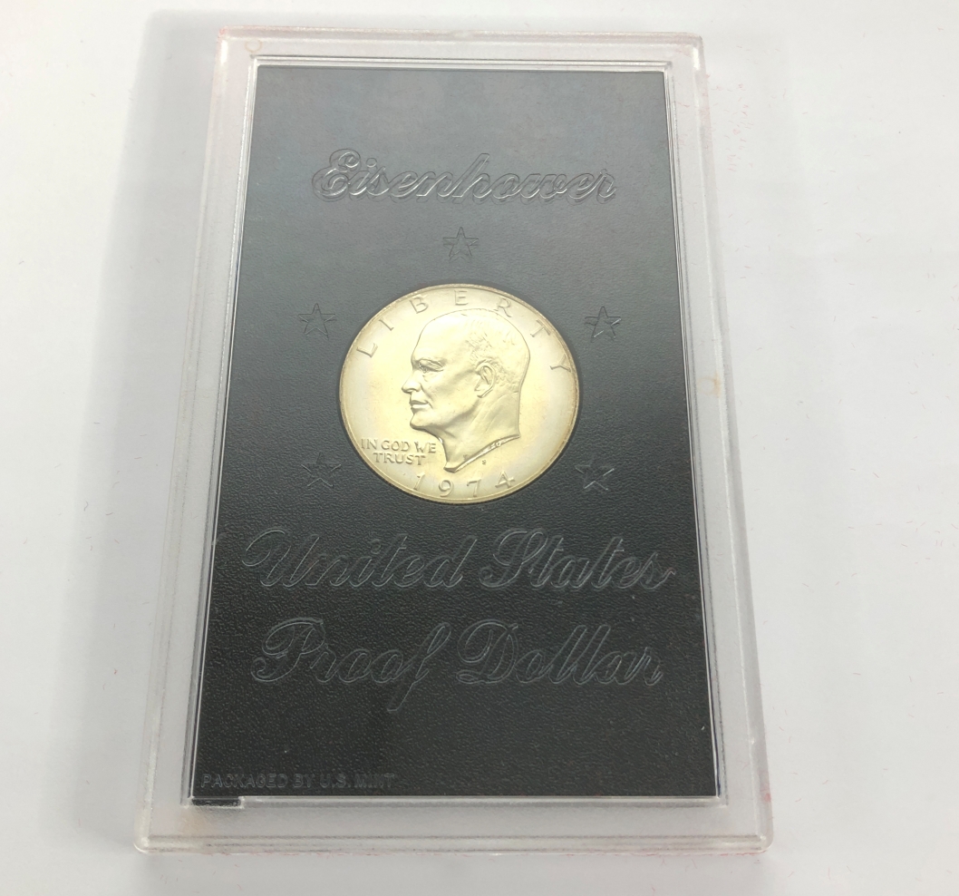 1974-S Proof Silver Eisenhower Dollar*Deep Cameo*In Original US Mint ...