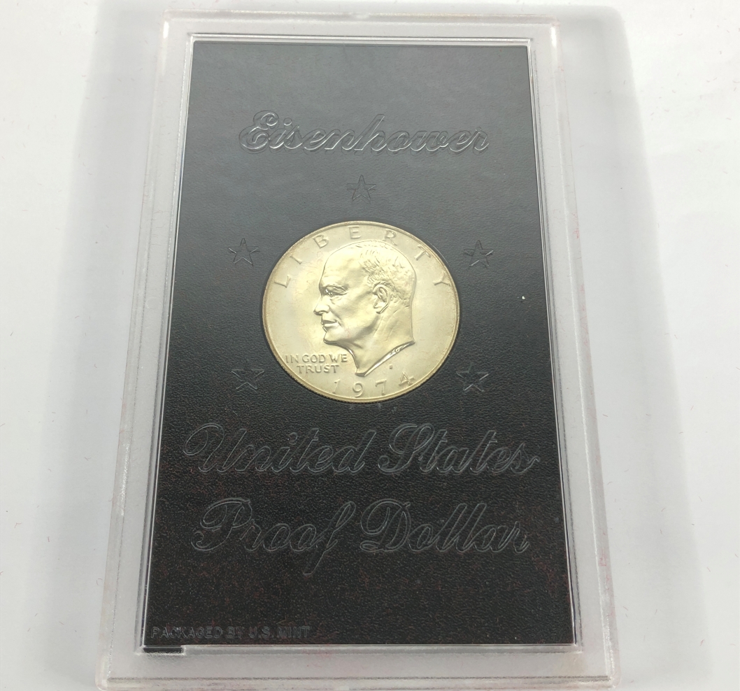 1974-S Proof Silver Eisenhower Dollar*Deep Cameo*In Original US Mint ...