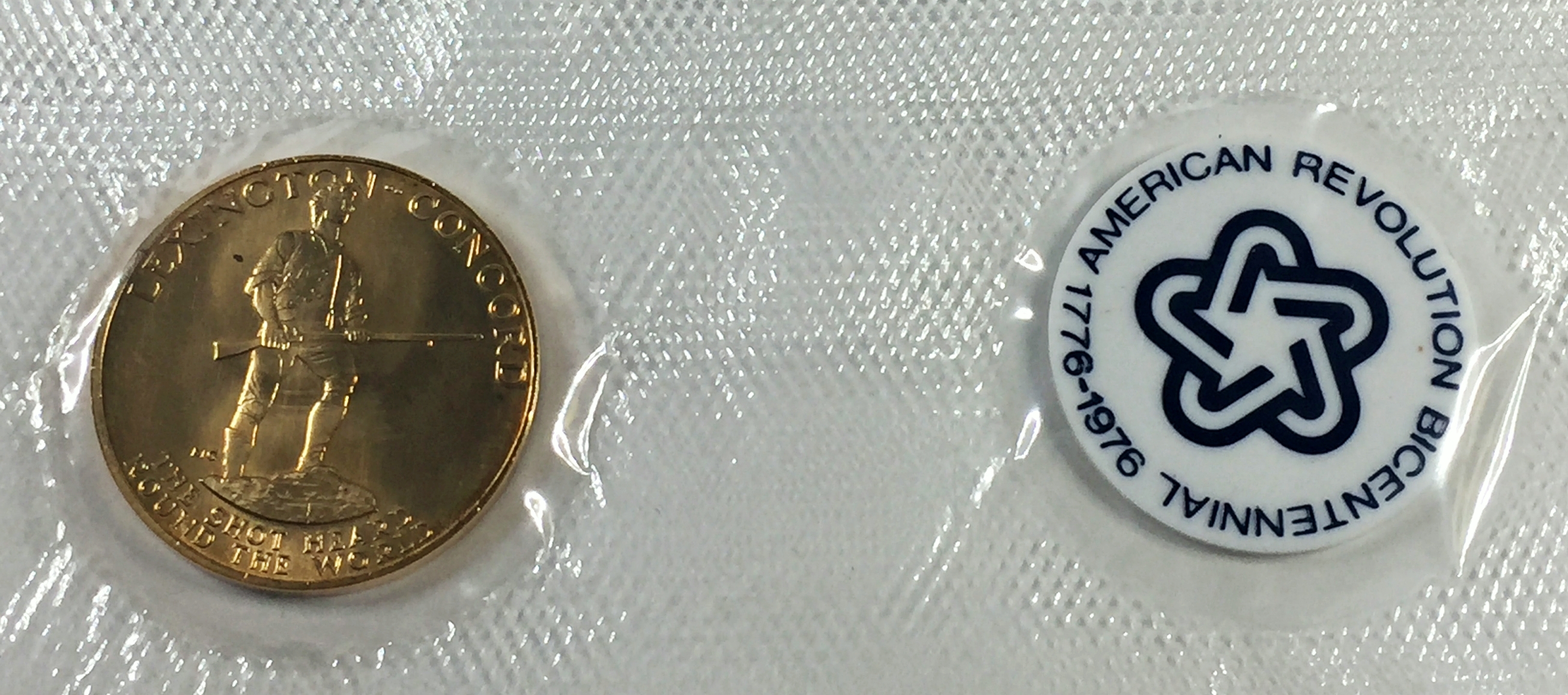 1975 American Revolution Bicentennial First Day Cover*1.5" Bronze ...