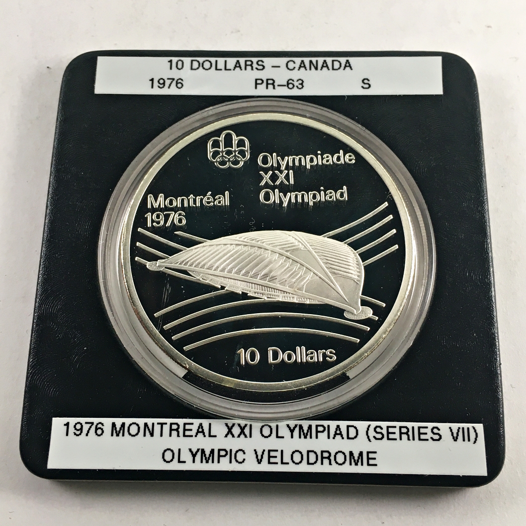 1975 Canada Proof Silver $10 XXI Olympiad-Olympic Velodrome ...