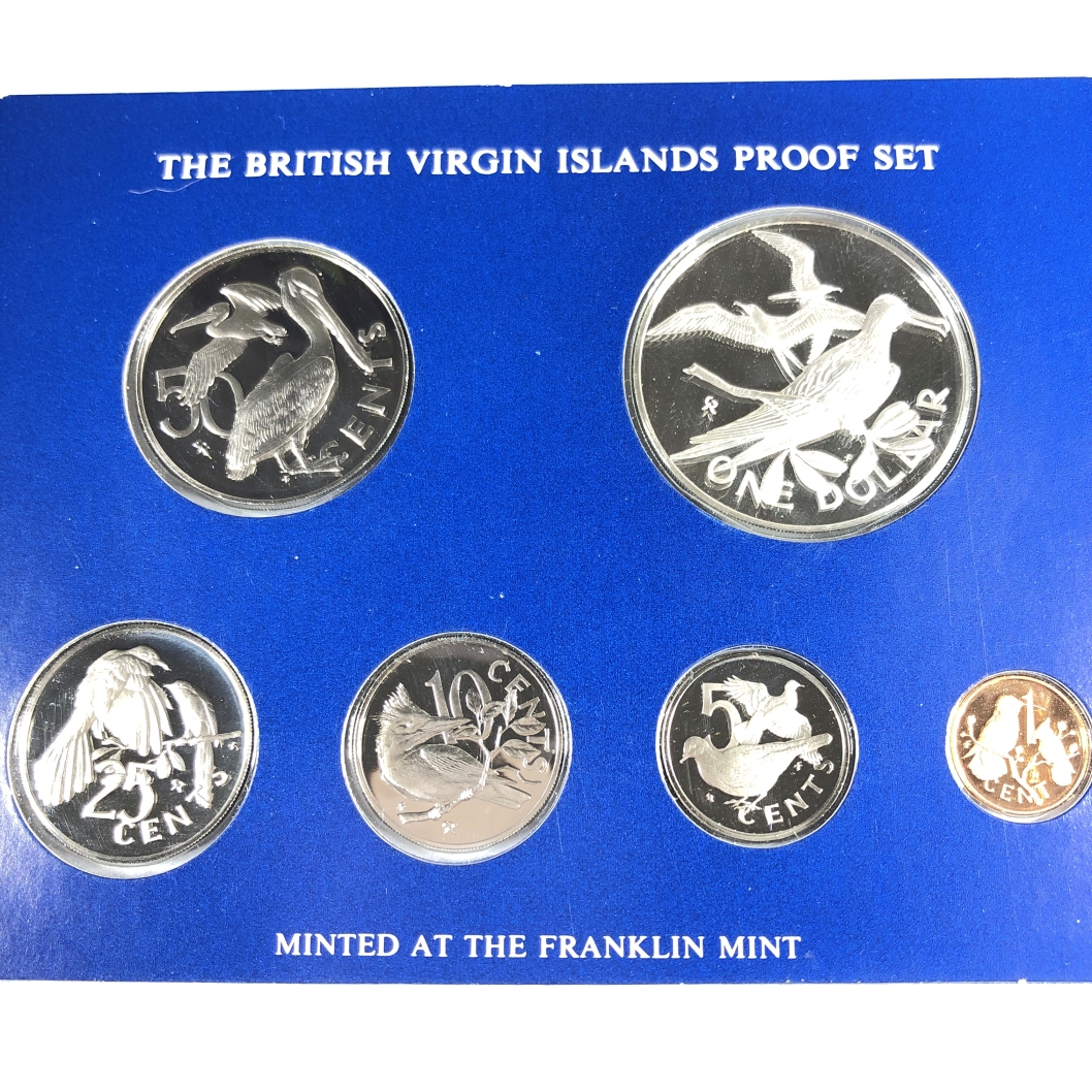 1976 British Virgin Islands Silver Proof Set*Struck at the Franklin ...