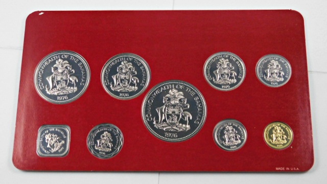 1976 Coins of the Bahamas*Brilliant Uncirculated Specimen Set*Minted at ...