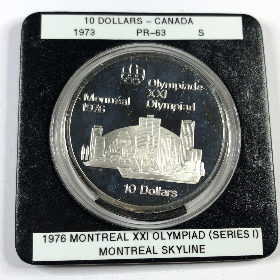 1976 Montreal Proof Silver XXI Olympiad Series $10 Coin*Montreal ...