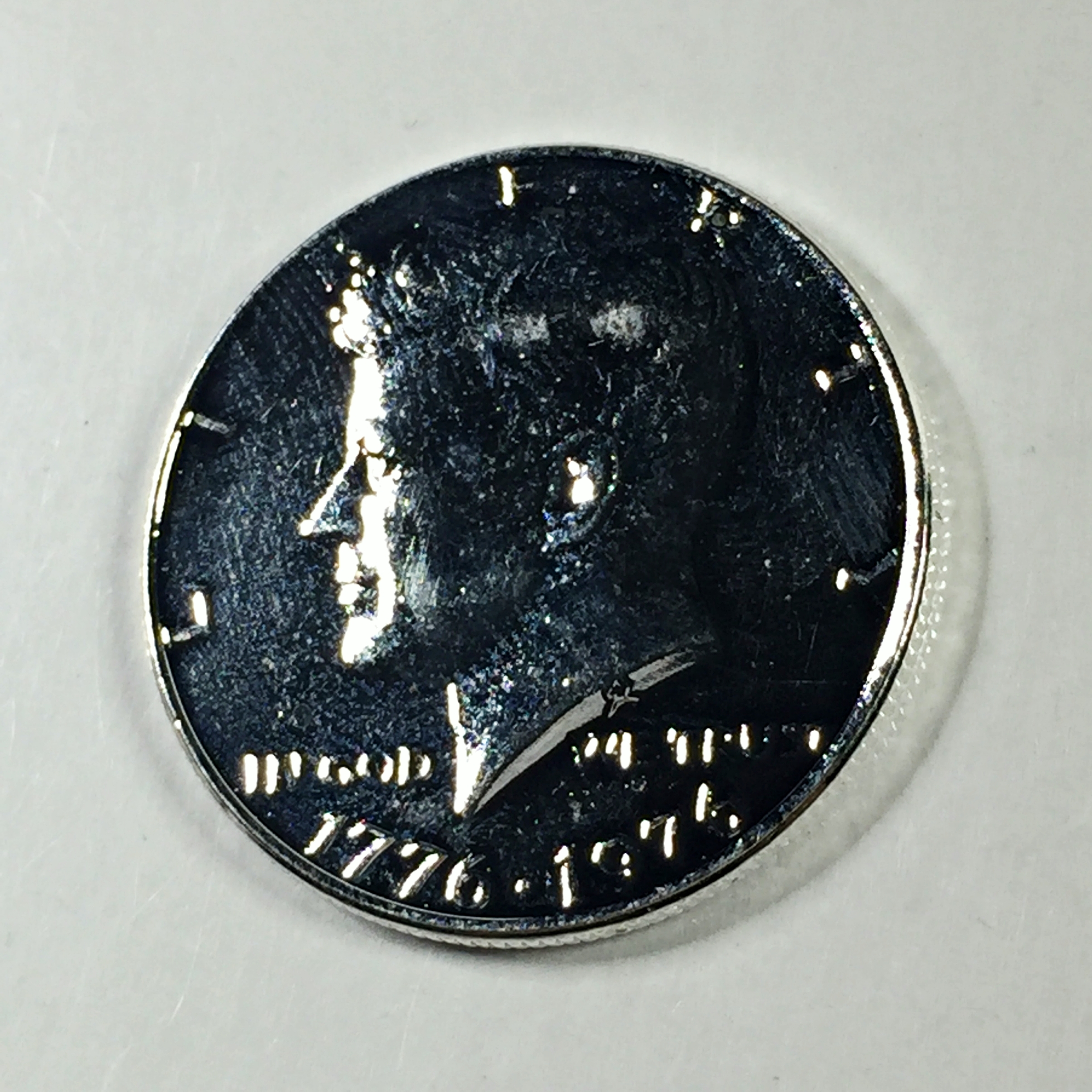 1976 Silver Layered US Bicentennial Kennedy Half Dollar | Property Room