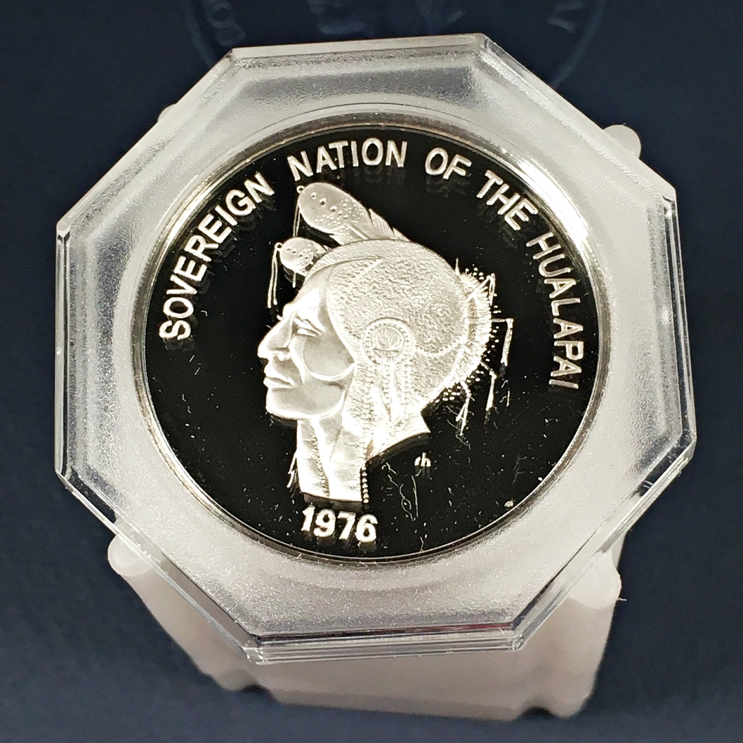 1976 The Walapai People's History, .80oz .999 Silver Medallion and ...