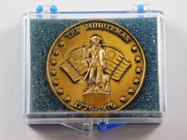 1976 United states of America Bicentennial Medallion*The Minuteman*1.5 ...