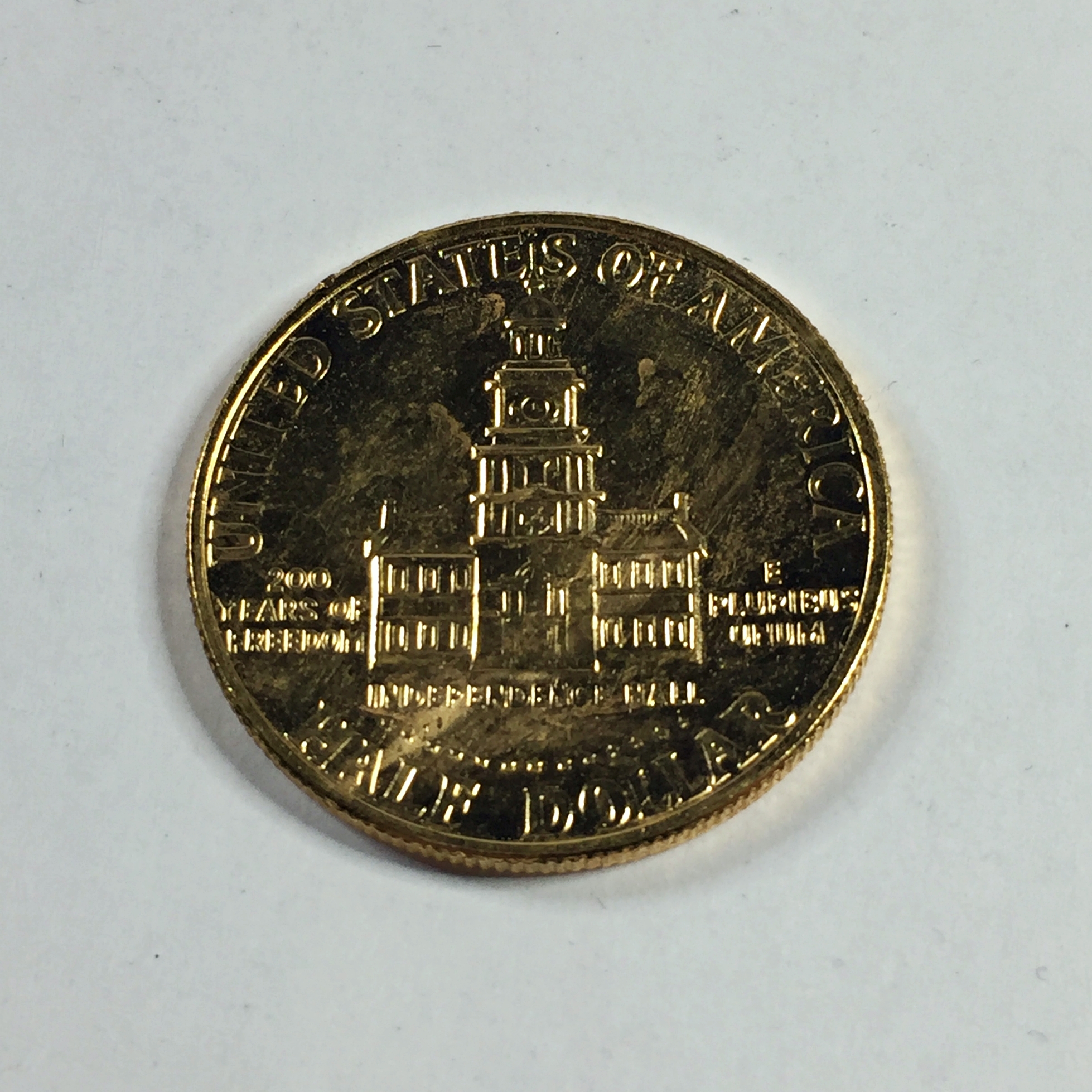 1976-D 24K Gold Layered US Bicentennial Kennedy Half Dollar*High Grade | Property Room