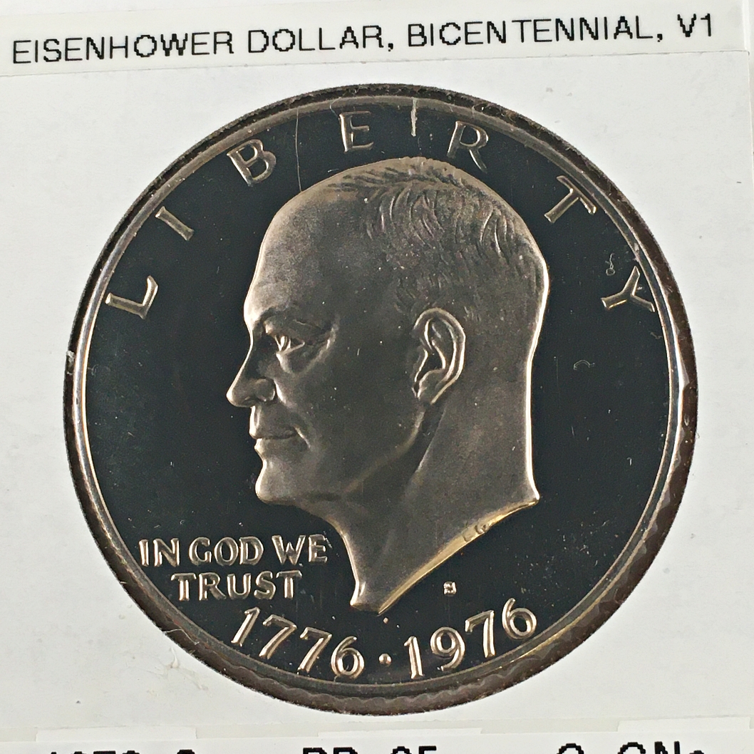 1976-S Type 1 Proof US Bicentennial Commemorative Eisenhower Dollar*Deep Cameo | Property Room