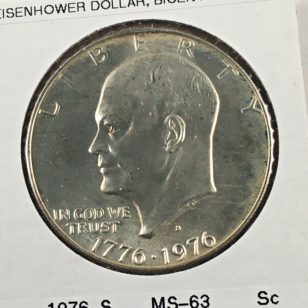 1976-S Type 1 Silver US Bicentennial Commemorative Eisenhower Dollar*Deep Cameo | Property Room