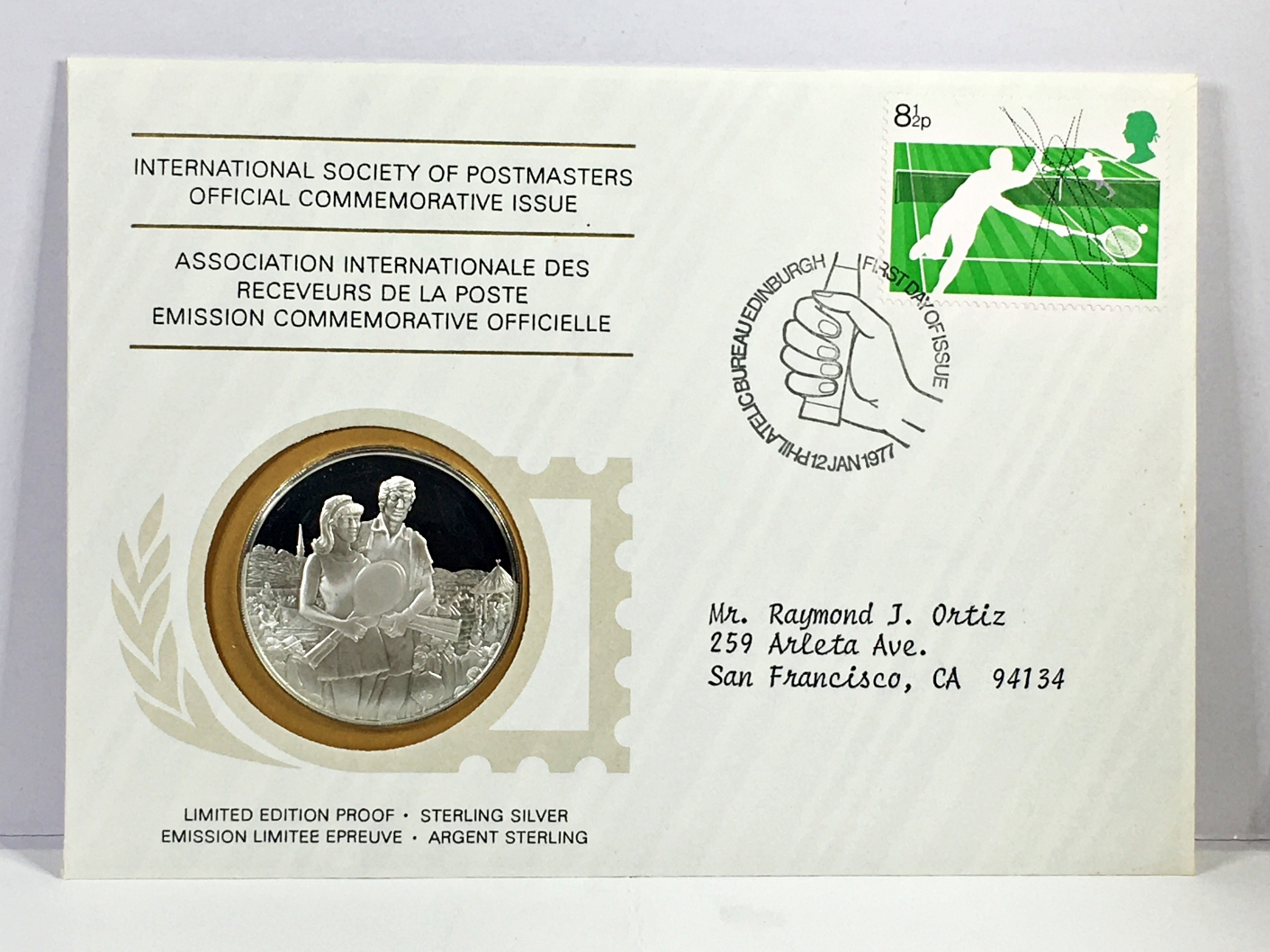 1977 Approx. 1oz Sterling Silver Proof First Edition Commemorative ...