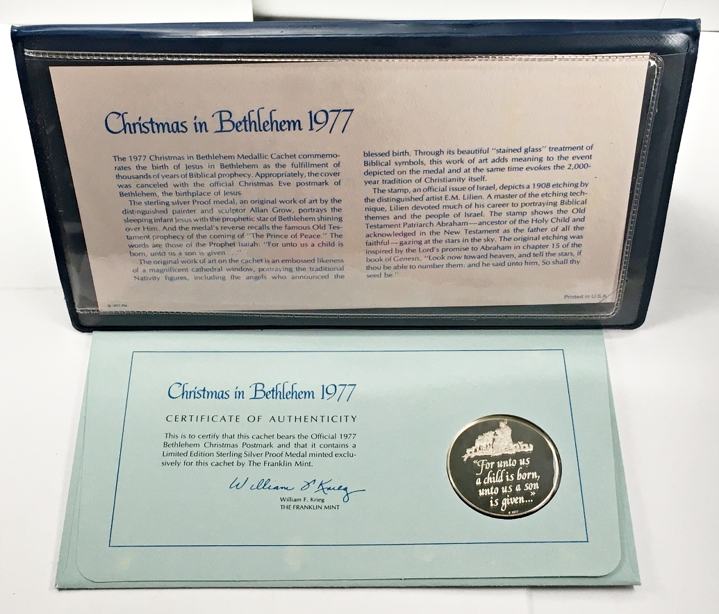 1977 Christmas in Bethlehem*Limited Edition Sterling Silver Proof ...