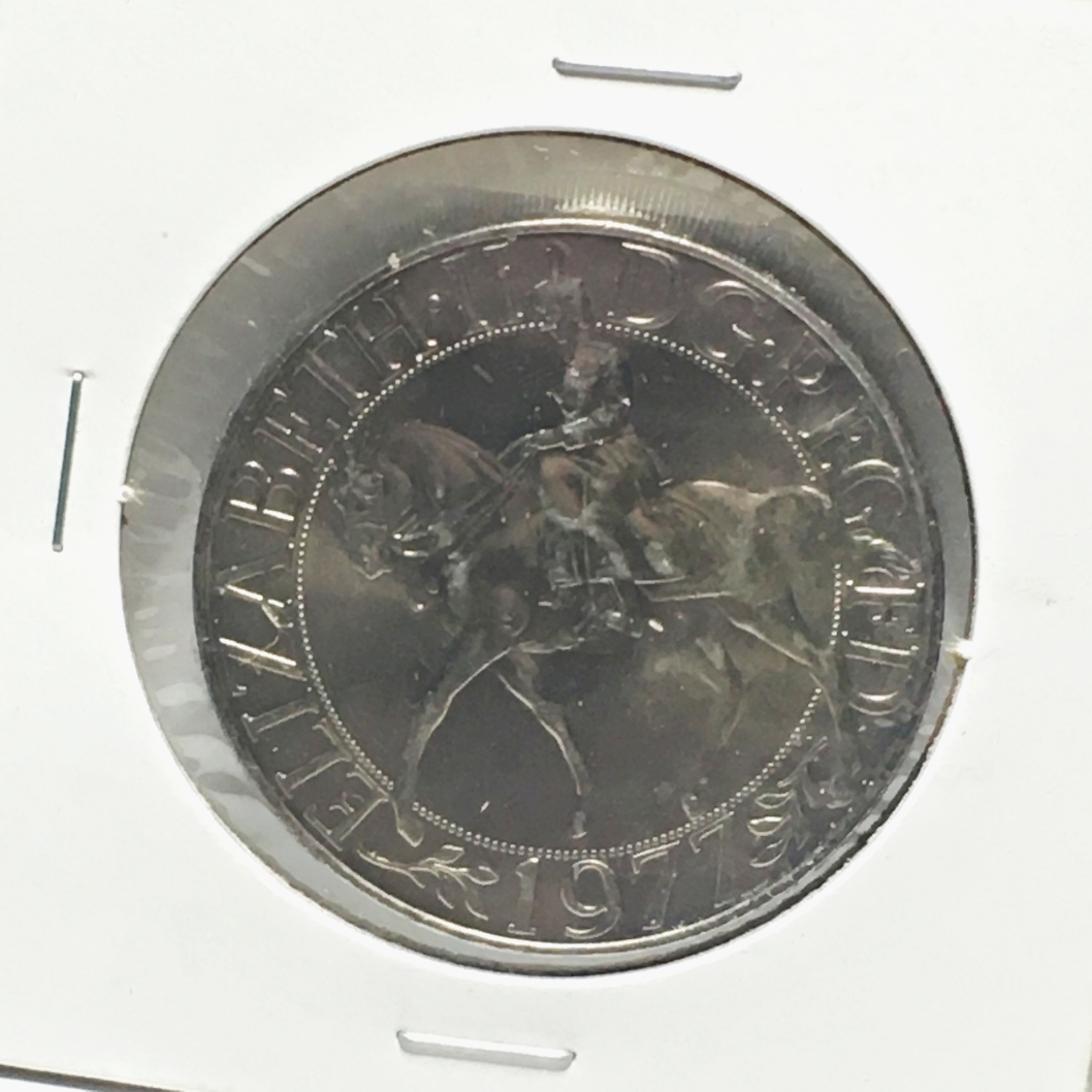 1977 Great Britain 25 New Pence*Commemorating Queen Elizabeth's Diamon ...