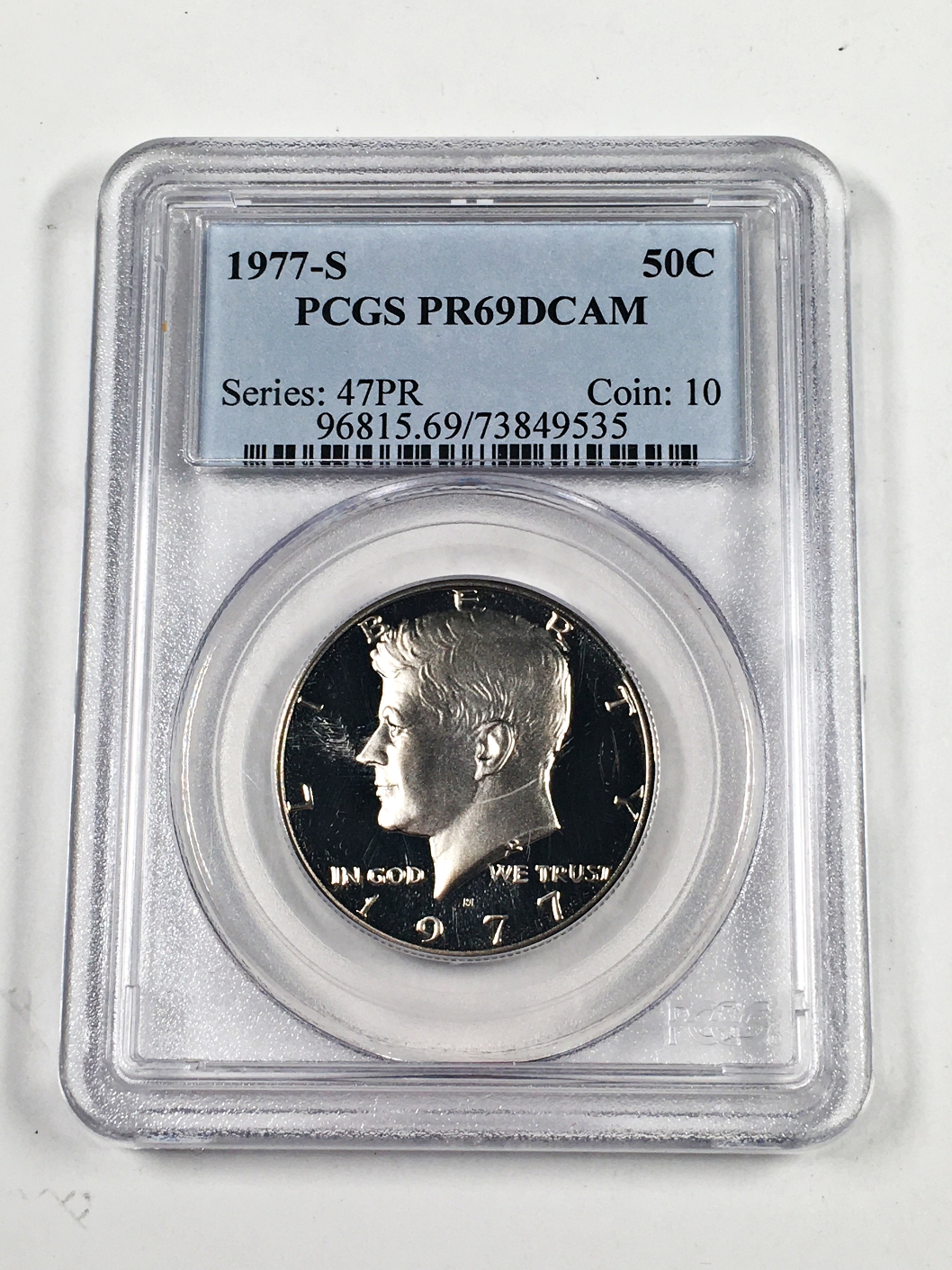1977-S Proof Kennedy Half Dollar*Graded PR69 DCAM by PCGS | Property Room