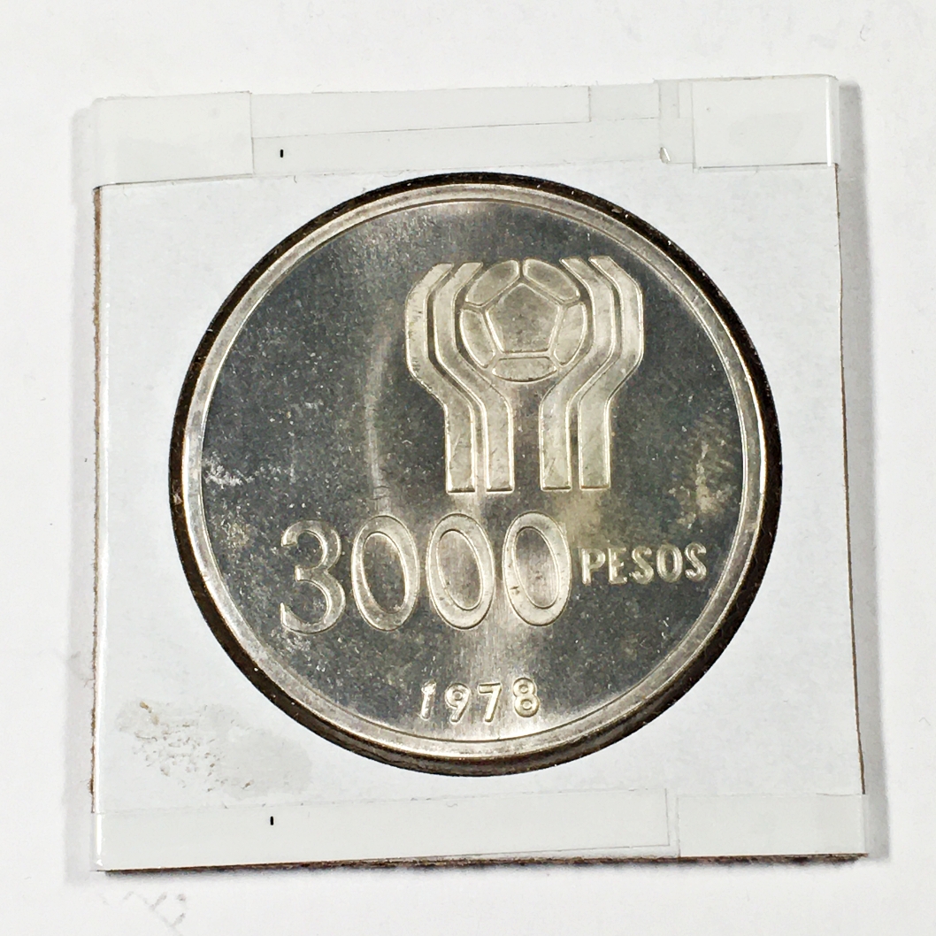 1978 Argentina 3000 Pesos - World Soccer Championship | Property Room