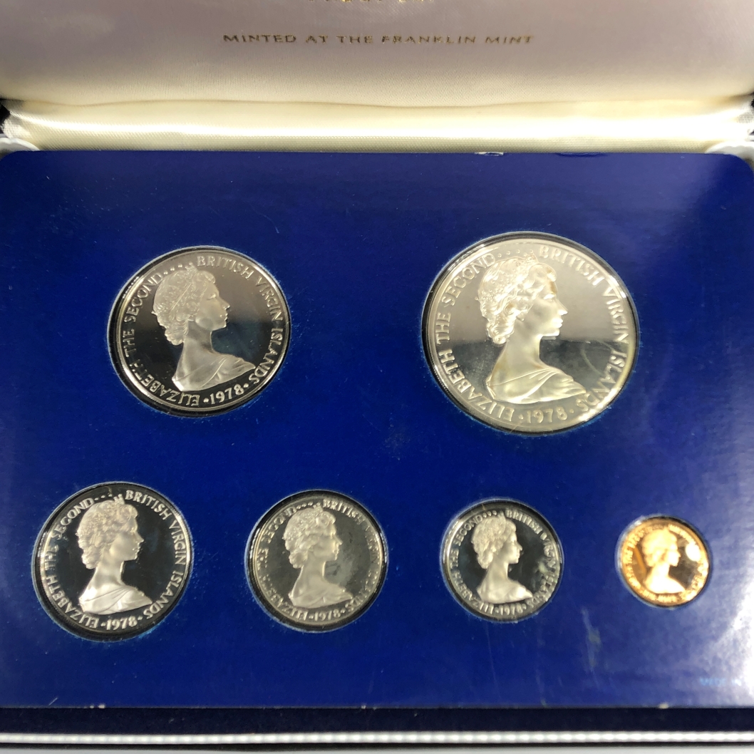 1978 British Virgin Islands Silver Proof Set*Minted at the Franklin ...