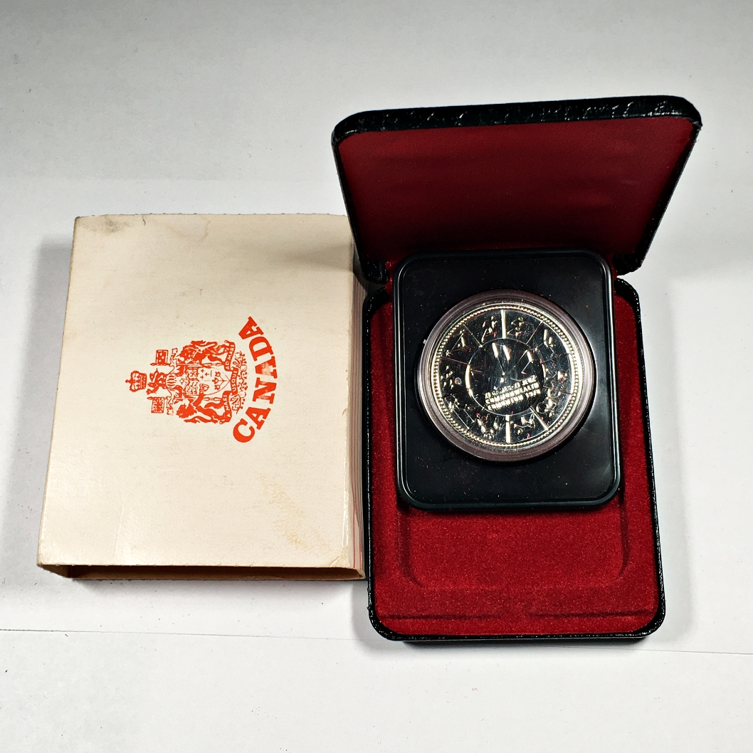 1978 Canada Proof Silver Dollar in Original Packaging Commonwealth ...