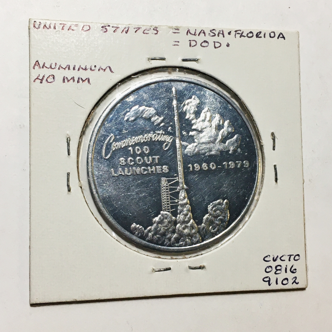 1979 100 Scout Launches Commemorative Medallion*Aluminum*40mm ...