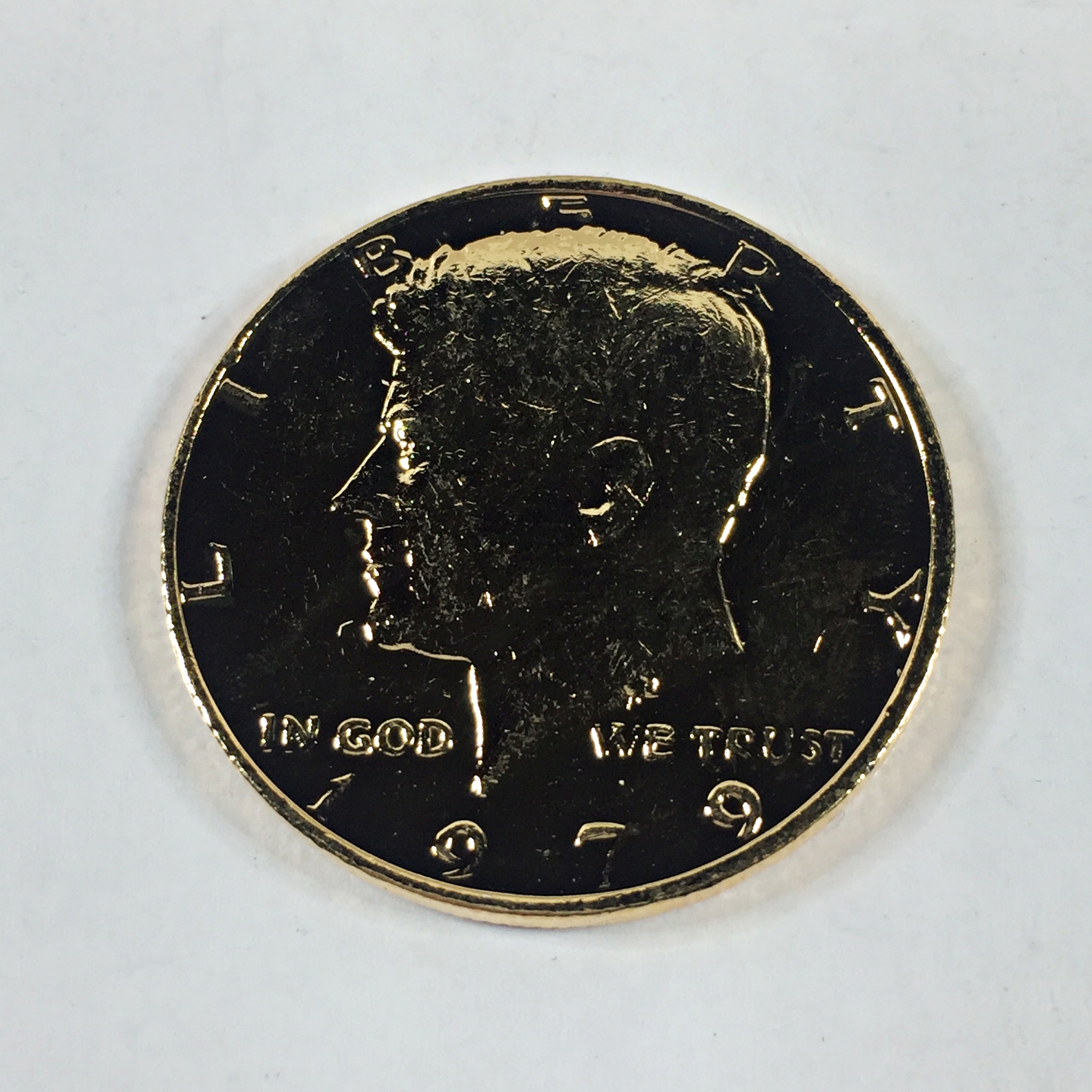 1979 24K Gold Layered Kennedy Half Dollar | Property Room
