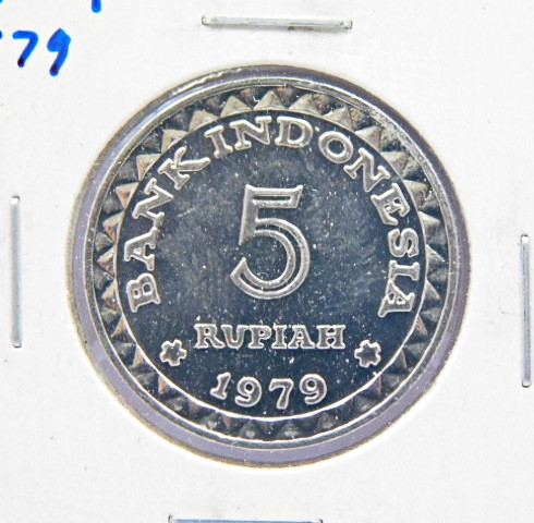 1979 Indonesia 5 Rupiah High Grade | Property Room