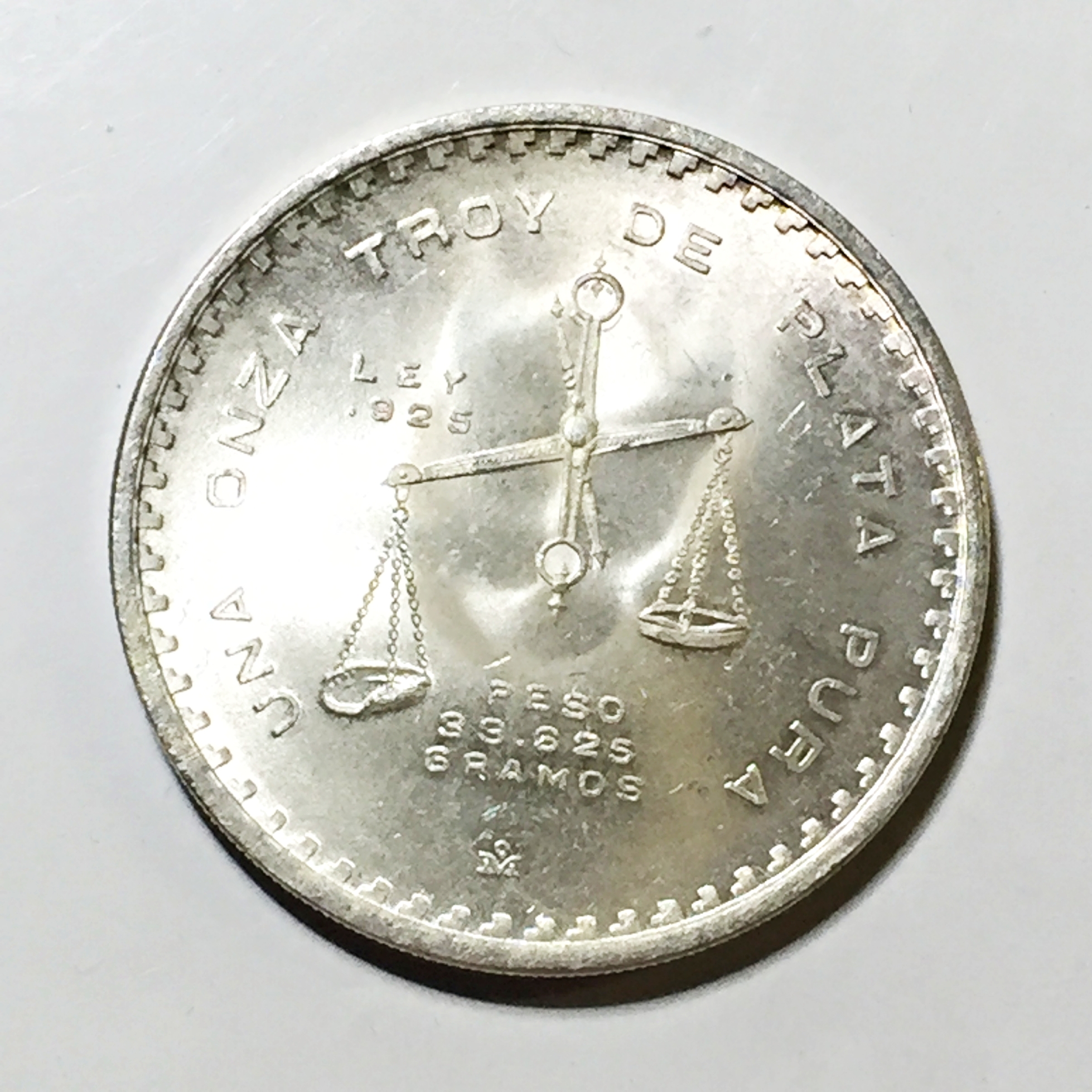 1979Mo Mexico Casa De Moneda De Mexico 1 Onza*33.625 Grams .925 Silver ...