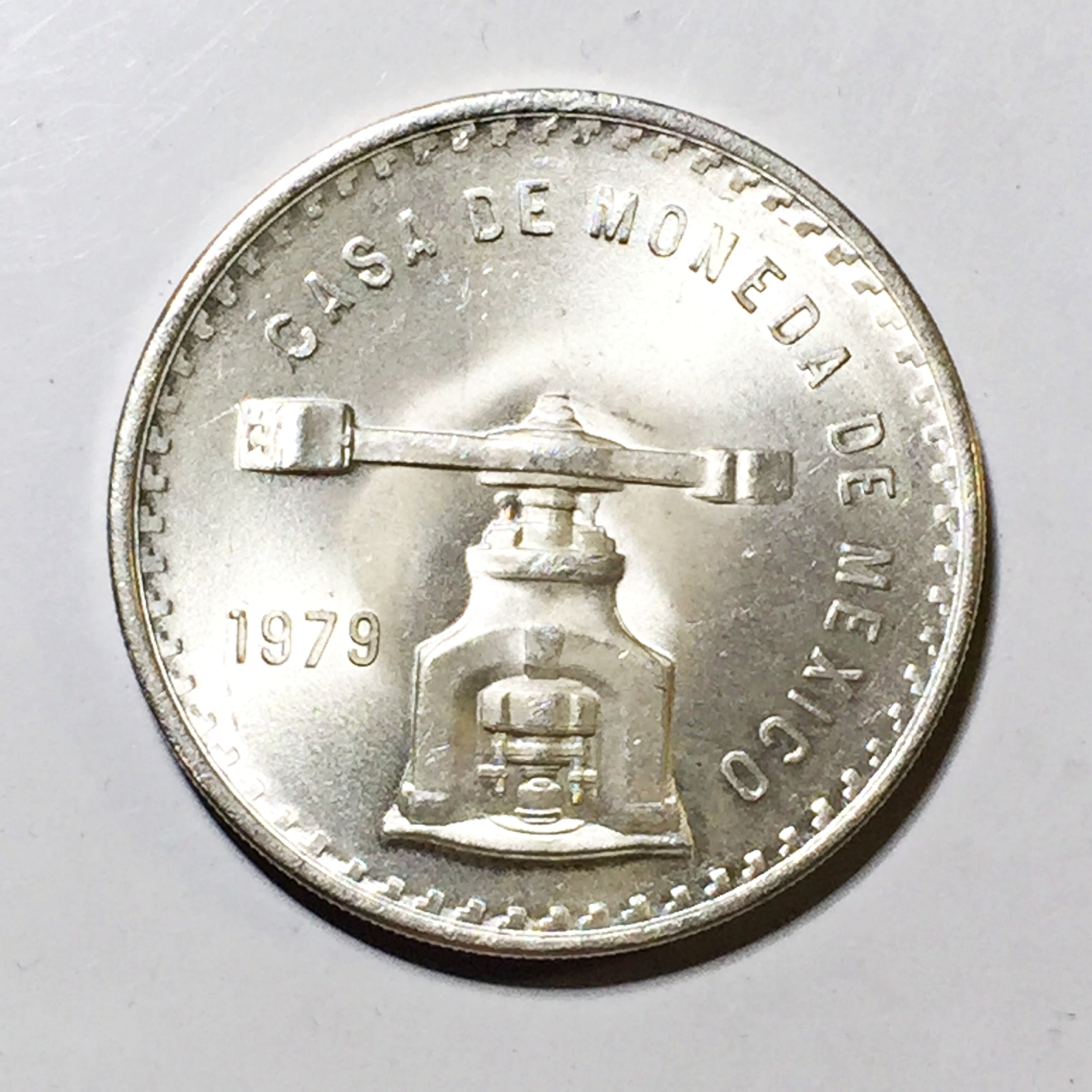 1979Mo Mexico Casa De Moneda De Mexico 1 Onza*33.625 Grams .925 Silver ...