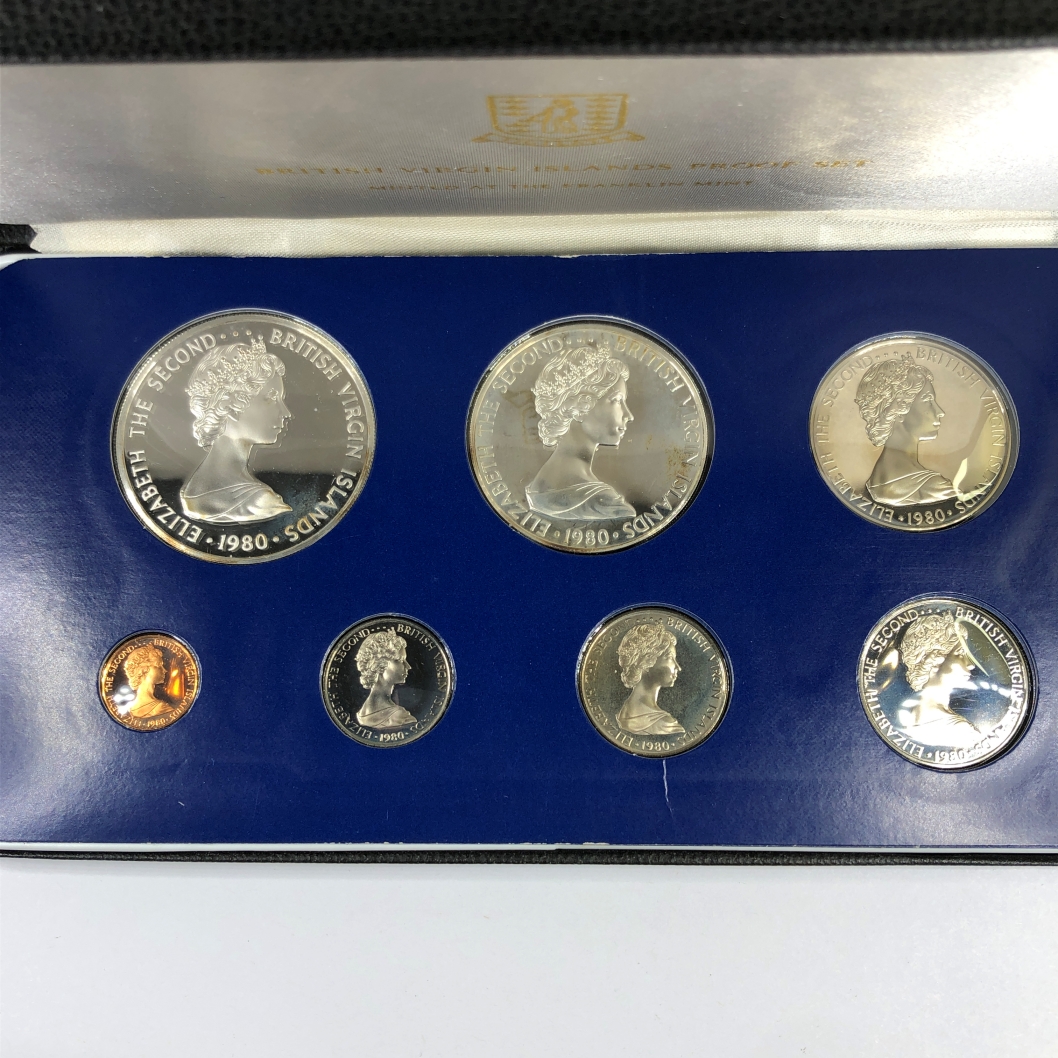 1980 British Virgin Islands Sterling Silver Proof Set*Beautiful Proof ...