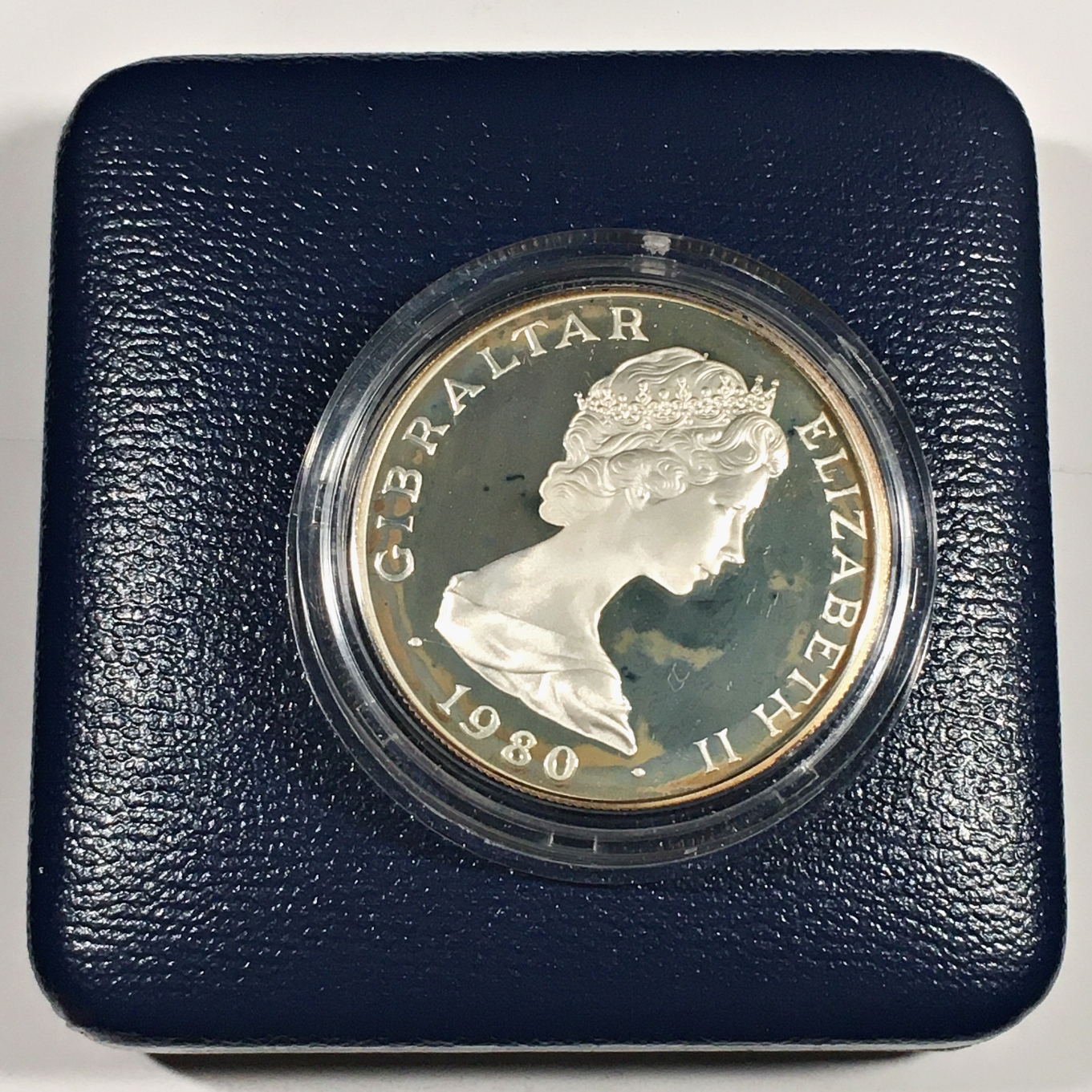 1980 Gibraltar Silver One Crown*Proof*ASW: 0.841oz .925 Silver ...