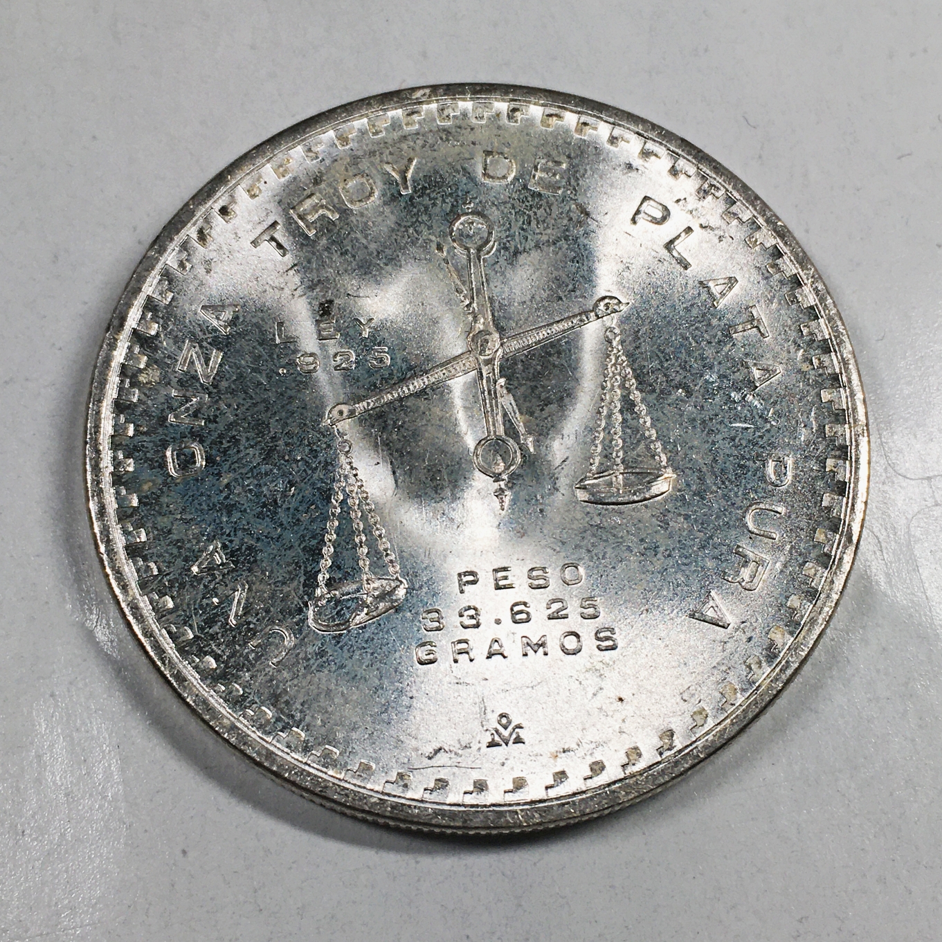 1980 Mexico One Troy Ounce .925 Casa De Moneda De Mexico Peso*High ...