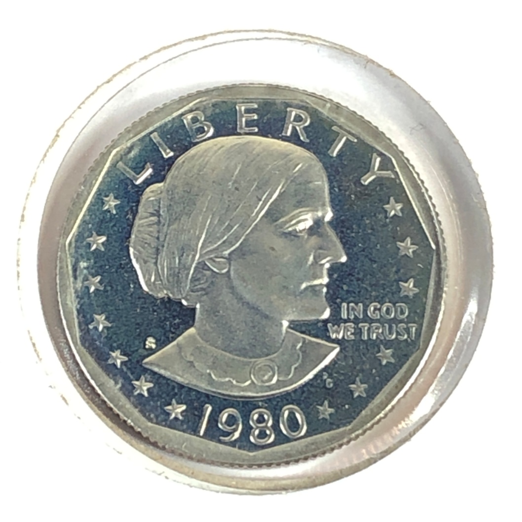 1980-S Proof Susan B. Anthony Commemorative Dollar | Property Room