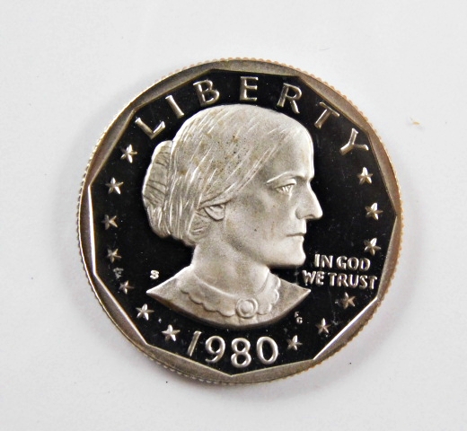 1980-S Susan B. Anthony Dollar San Francisco Minted - Proof Condition | Property Room