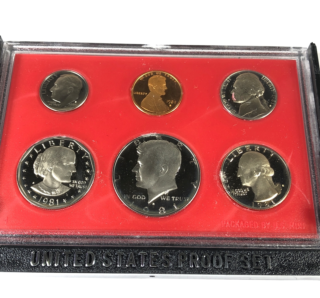 1981 US Proof Set in high Grade Cameo Condition Original Mint Packaging ...