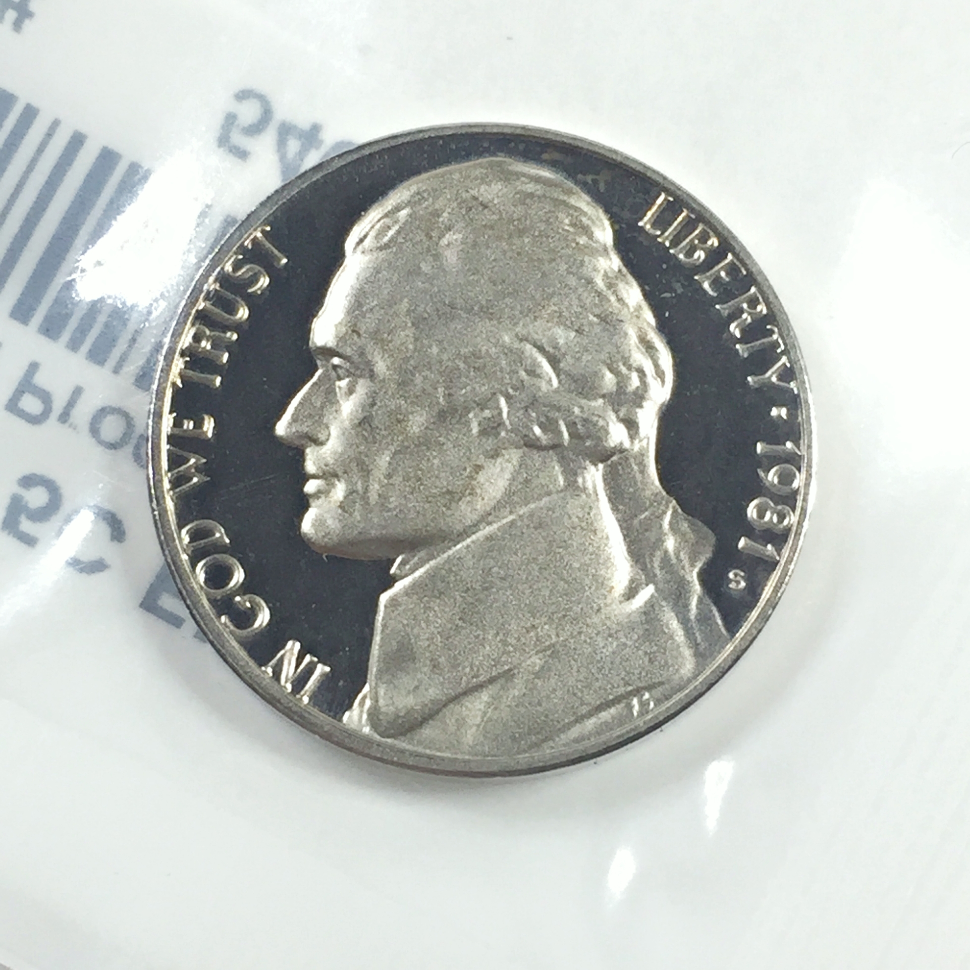 1981-S Proof Jefferson Nickel*Graded Ch Proof 63 by Littleton Coin ...