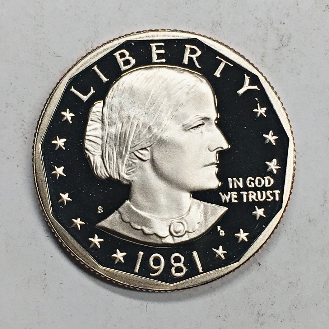 1981-S Proof Susan B. Anthony Commemorative Dollar | Property Room
