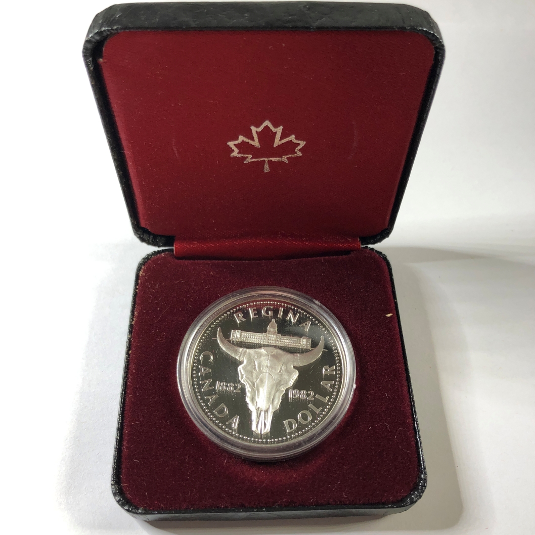 1982 Canada Proof Silver Dollar*Commemorating Regina's Centennial*In ...