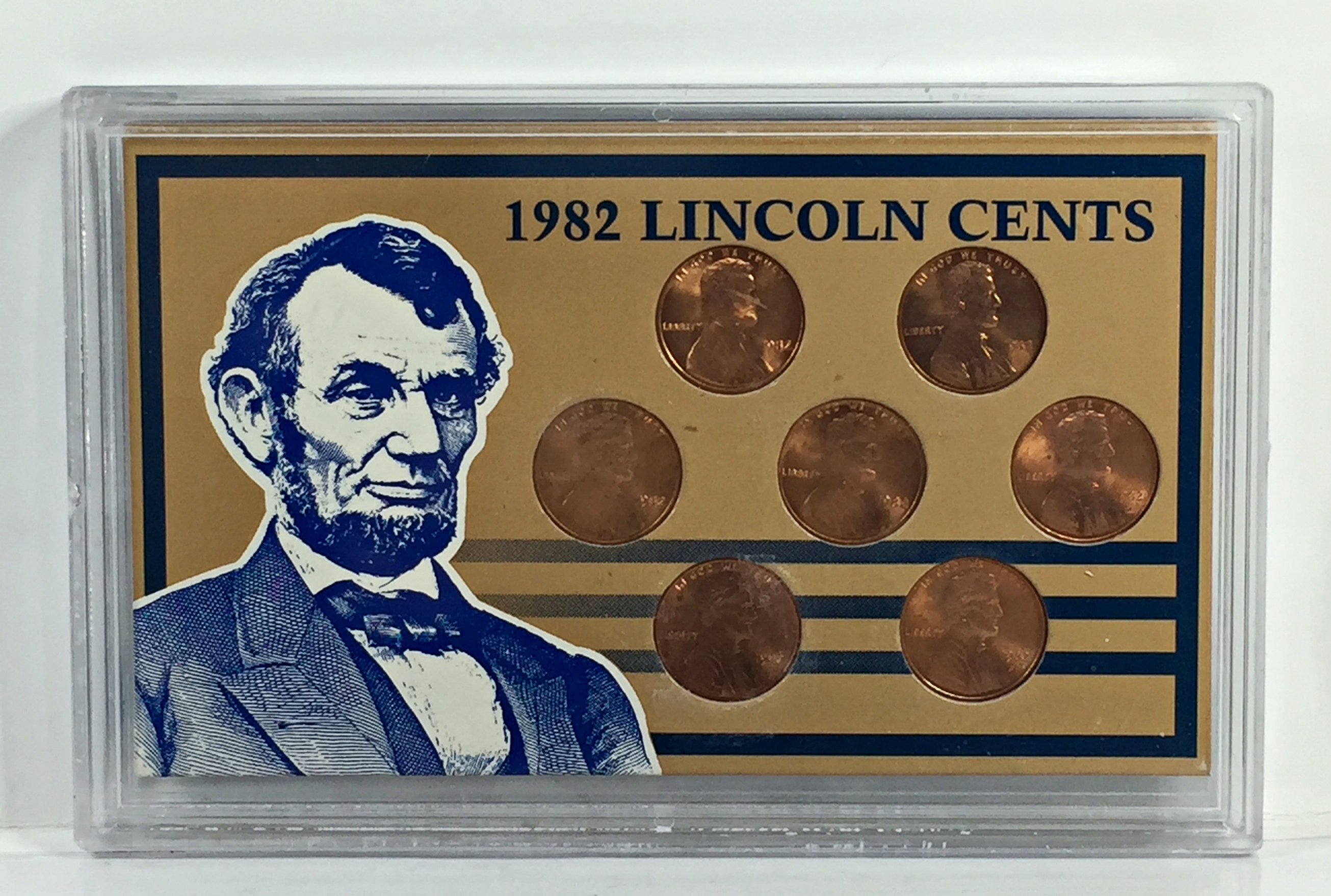 1982 Lincoln Cents*Lot of Seven Lincoln Memorial Cents Showing the ...