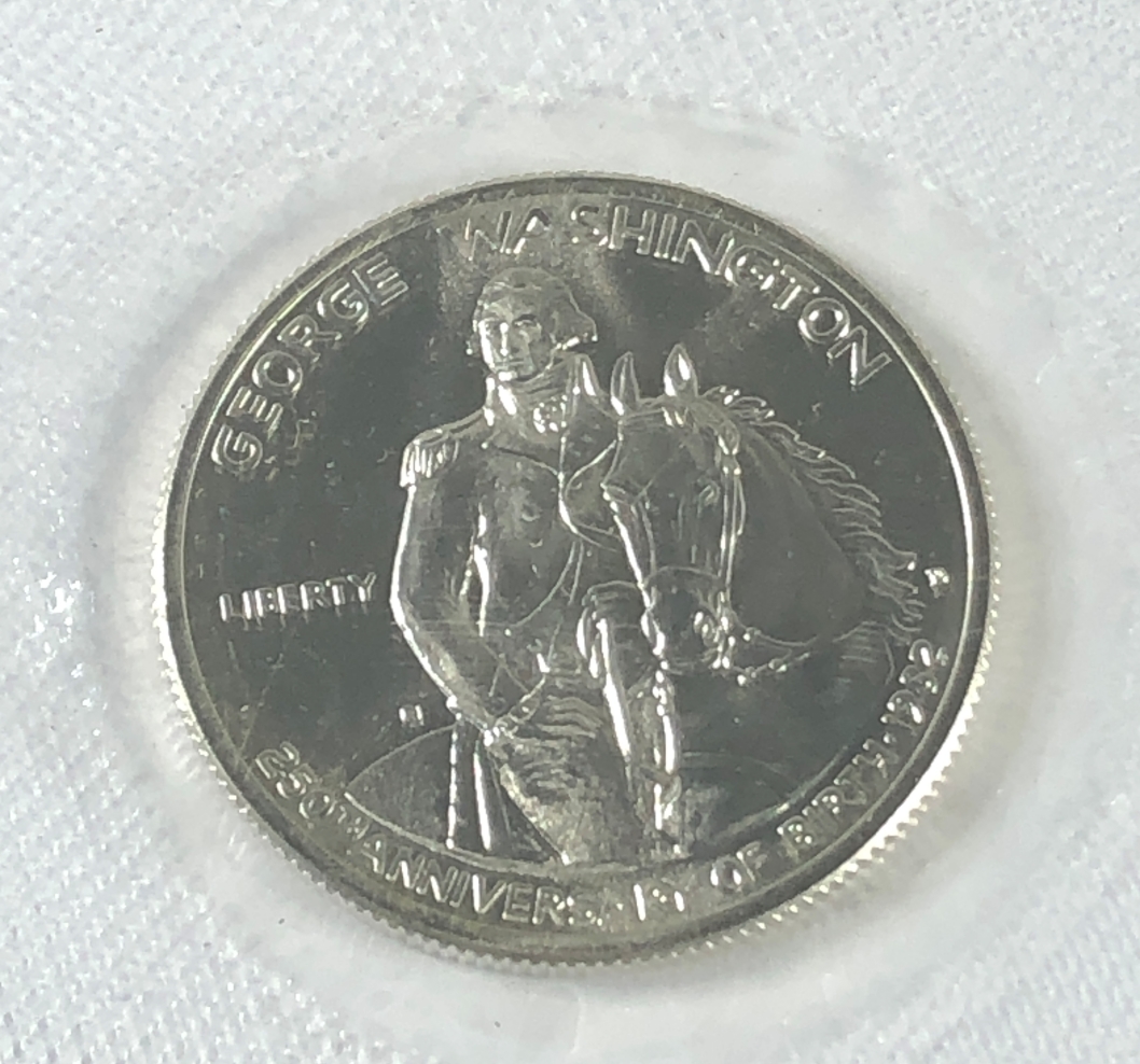 1982-D Silver George Washington 250th Anniversary Commemorative ...