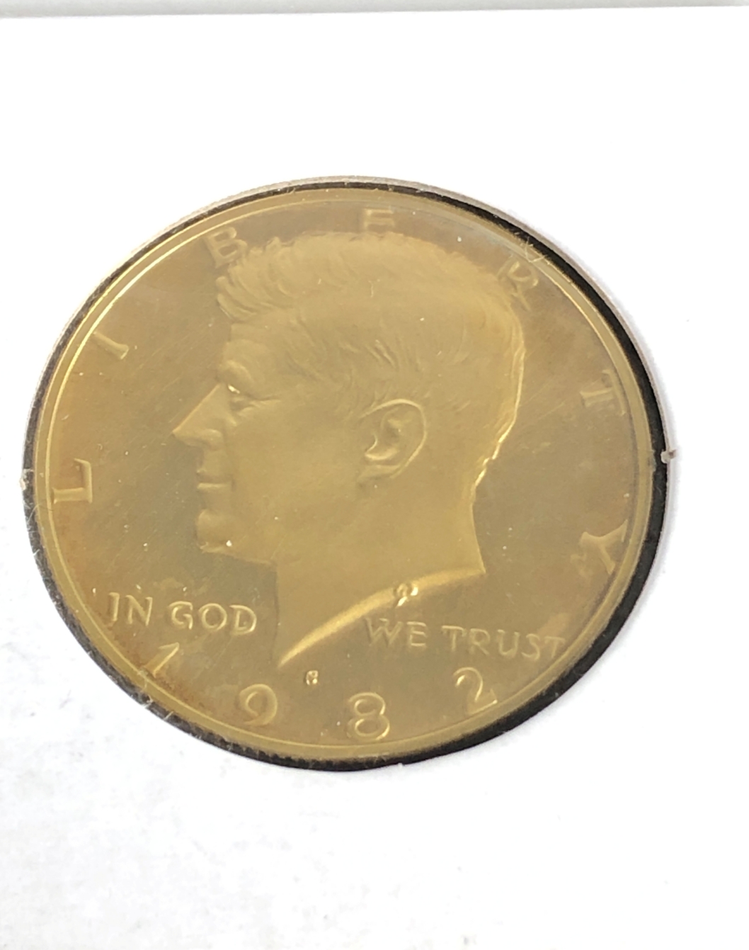 1982-S 24K Gold Layered Kennedy Half Dollar*High Grade | Property Room