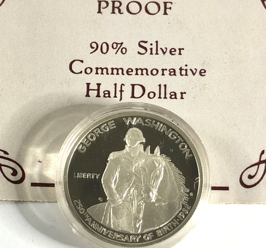 1982-S Proof Silver George Washington 250th Anniversary Commemorative ...