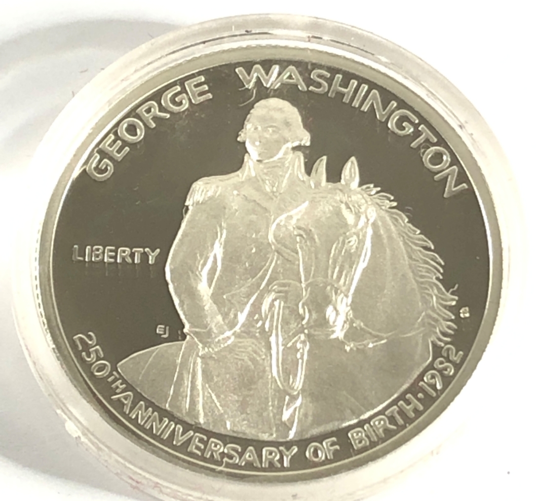 1982-S Proof Silver George Washington 250th Anniversary Commemorative ...