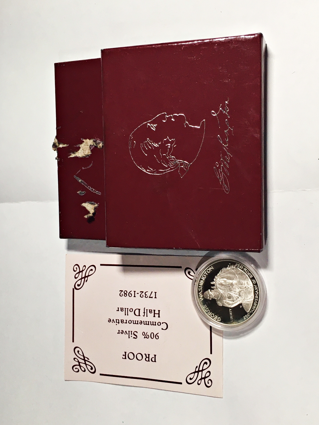 1982-S Proof Silver George Washington Commemorative Half Dollar*In ...