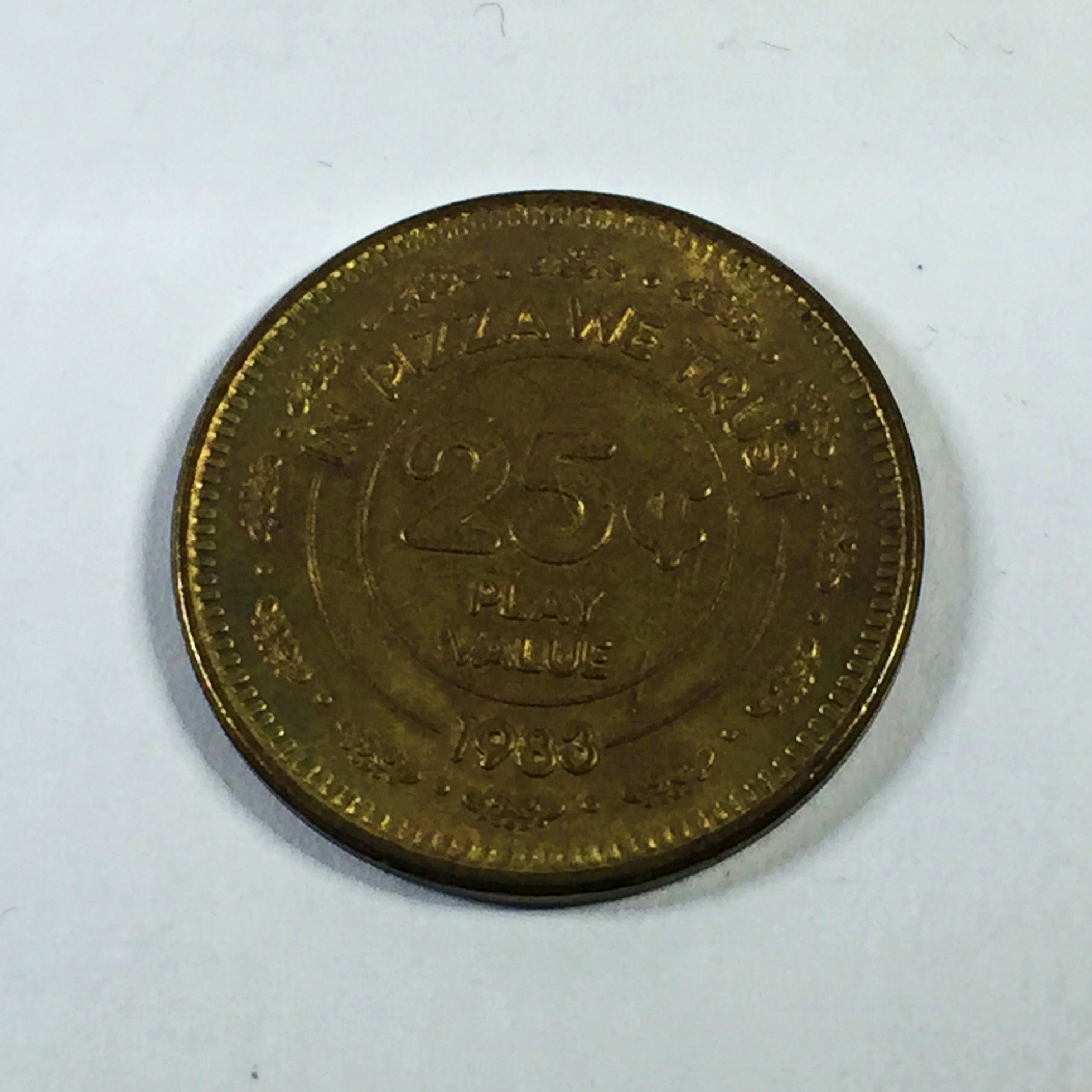 1983 Vintage Chuck E. Cheese Token*25c Play Token | Property Room