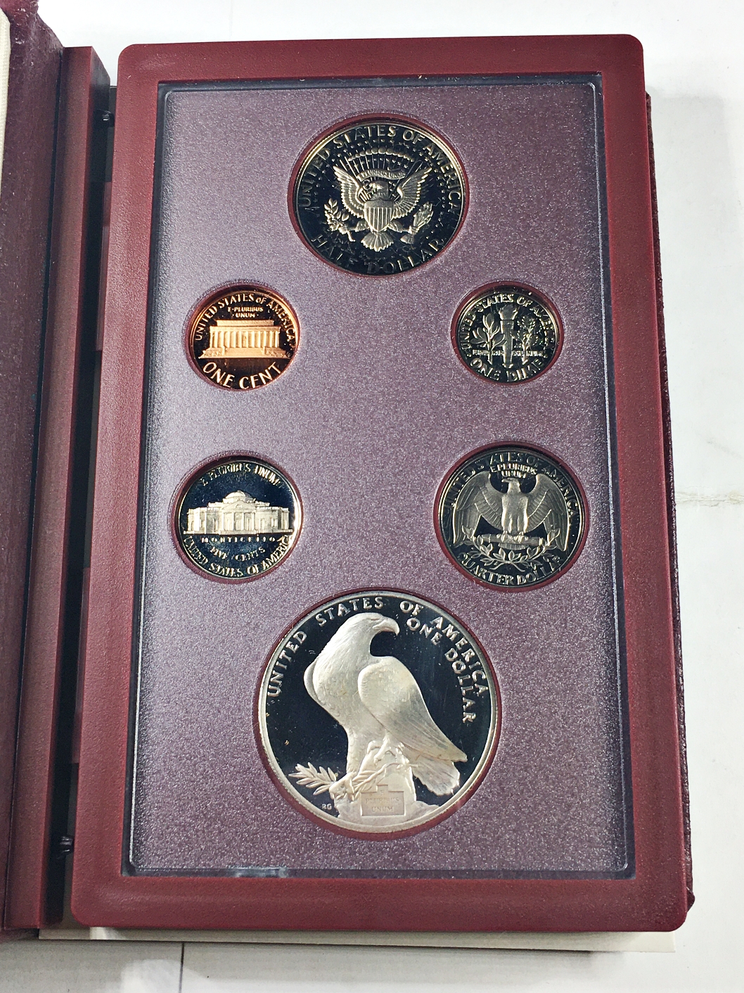 1984 United States Olympic Prestige Set*Proof Silver Dollar Shows ...