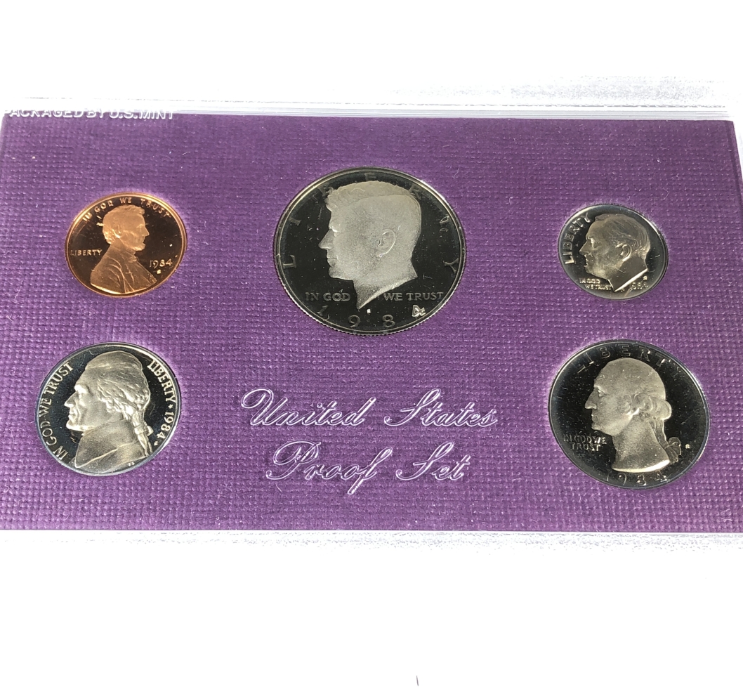 1984 US Proof Set in high Grade Cameo Condition Original Mint Packaging ...