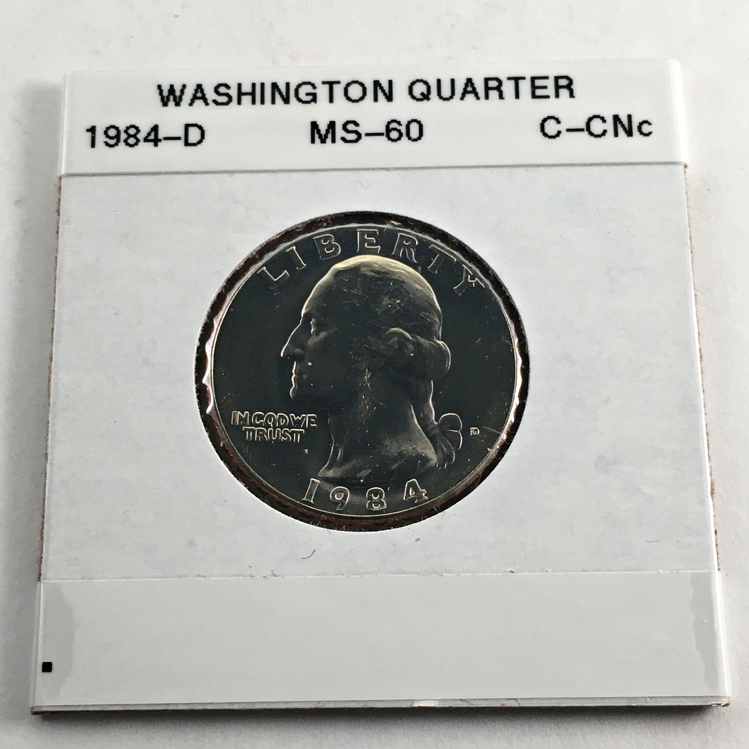 1984-D Washington Quarter*High Grade*Nice Luster | Property Room