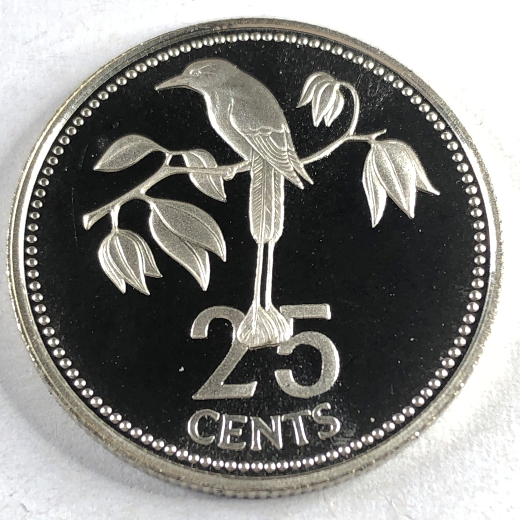 1985 Belize Proof Silver 25 Cents*Deep Cameo | Property Room